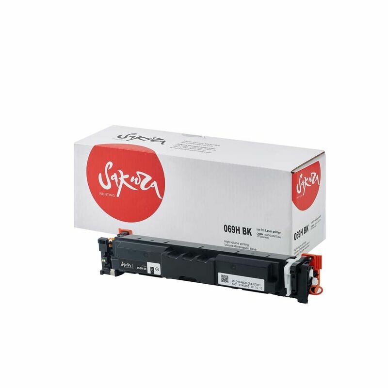 Картридж 069HBK для Canon I-Sensys MF752Cdw, MF754Cdw, LBP673Cdw Sakura черный