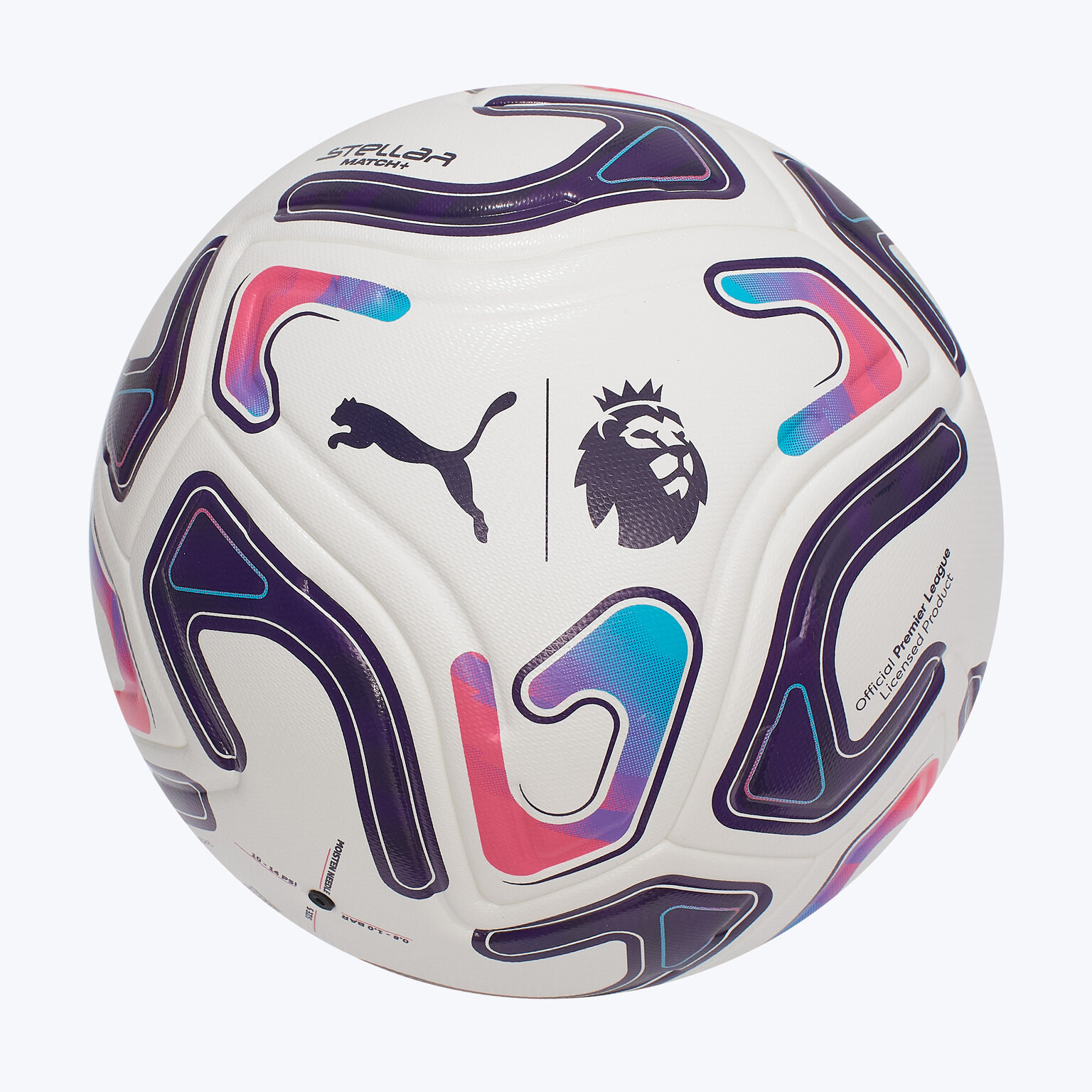Футбольный мяч Puma Stellar Match PL Re 08511001, размер 5, Белый - Фиолетовый