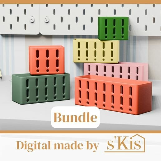 IKEA SKADIS PEG BOX контейнер для перфорированной панели