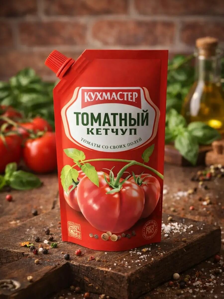 Кетчуп томатный "Кухмастер", 500гр
