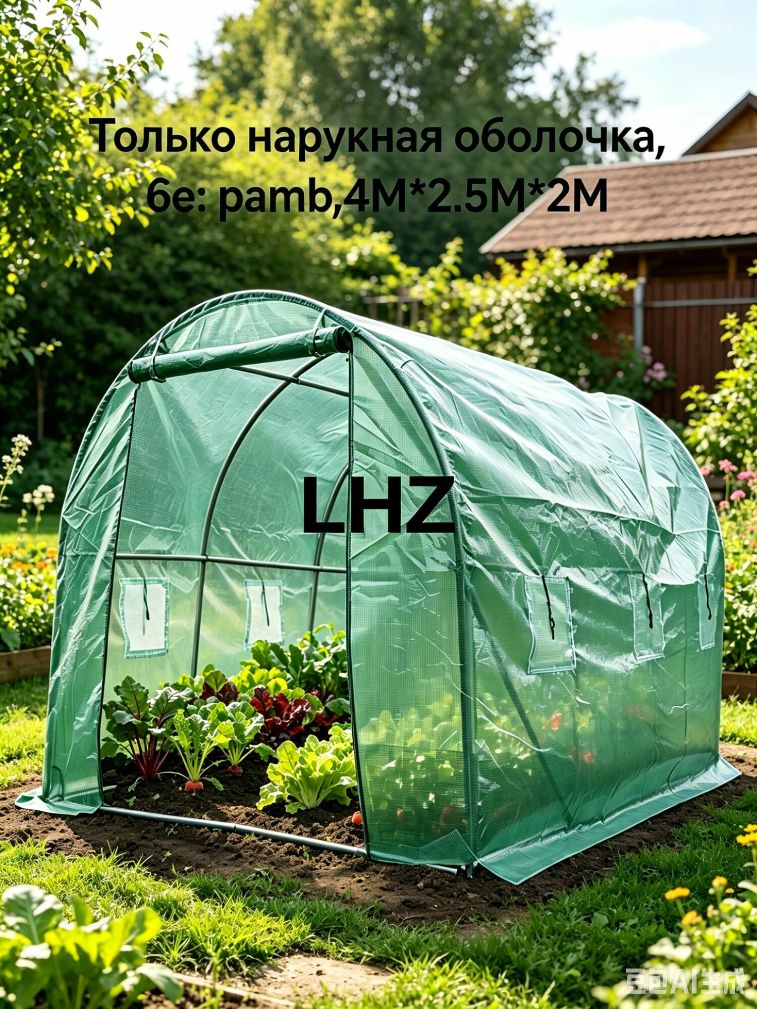 Чехол на теплицу, парник Полиэтилен, 2.5x4 м, 140 г-кв. м, 1 шт
