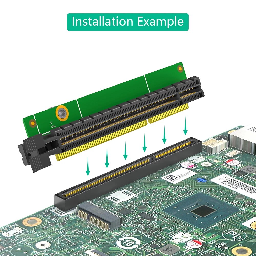 PCIe 16x Райзер-карта Culebacu для P340 P350 M90Q P620 P1000