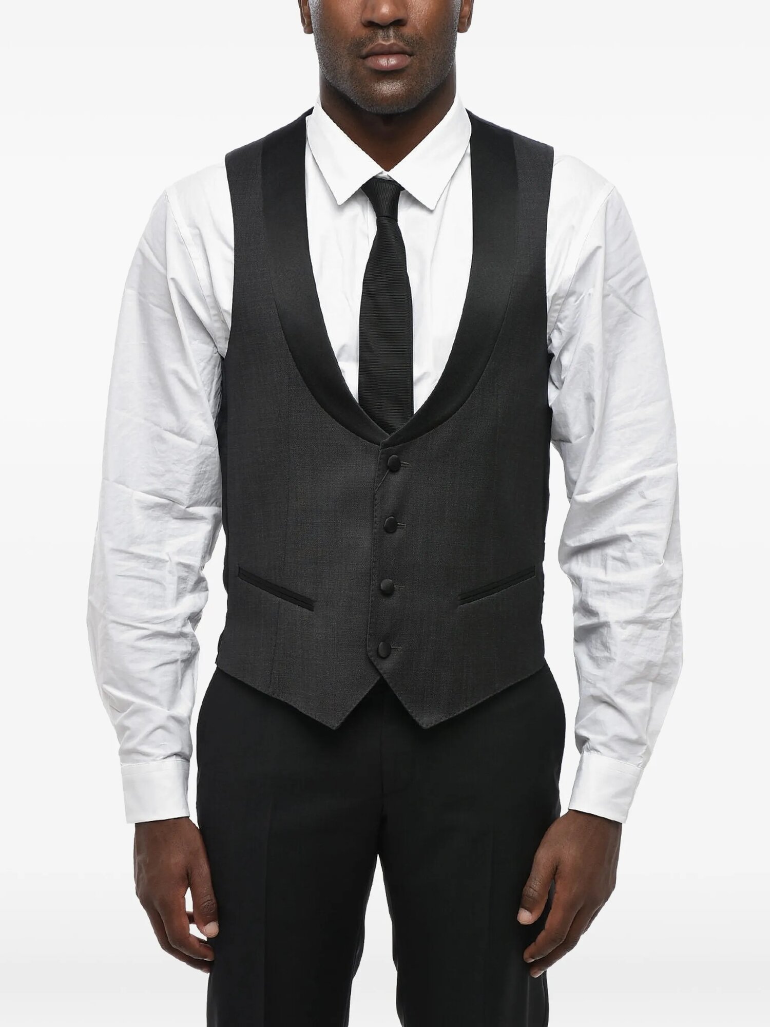 Пальто Satin-lapel virgin wool waistcoat