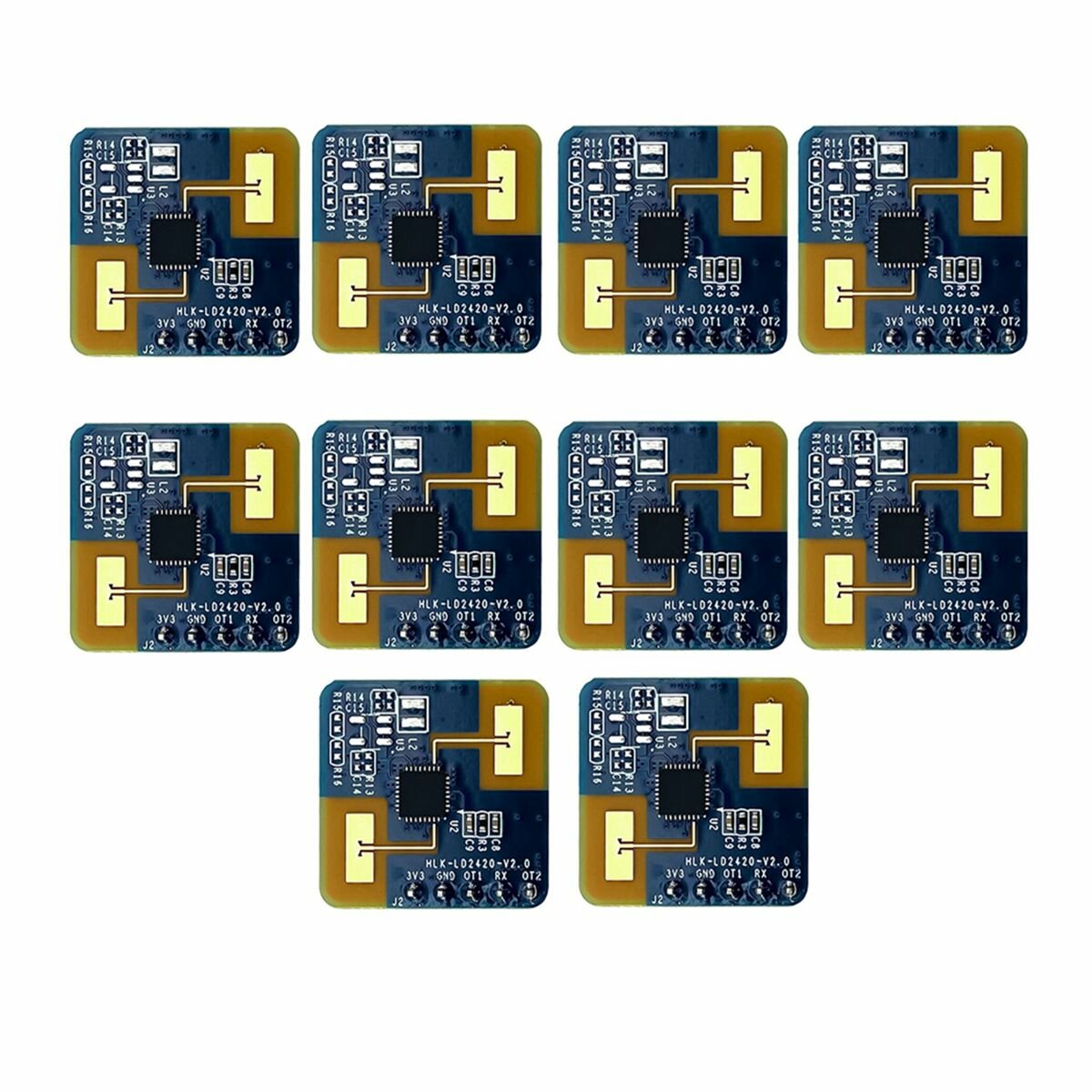 10X 24G MmWave LD2420 радарный датчик присутствия человека модуль обнаружения движения датчик движения радар присутствия модуль mmwave 24 ГГц