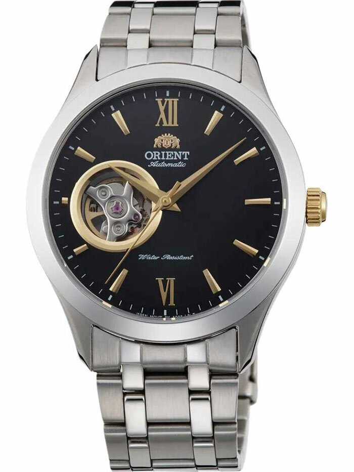 Наручные часы ORIENT Automatic, серебряный, черный — фото 1