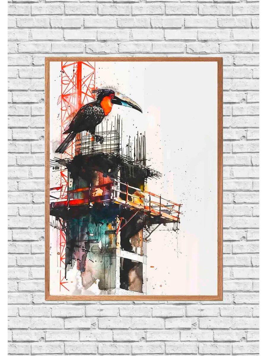 Птица-фрегат Bird Builder 2, Плакат 30x42см