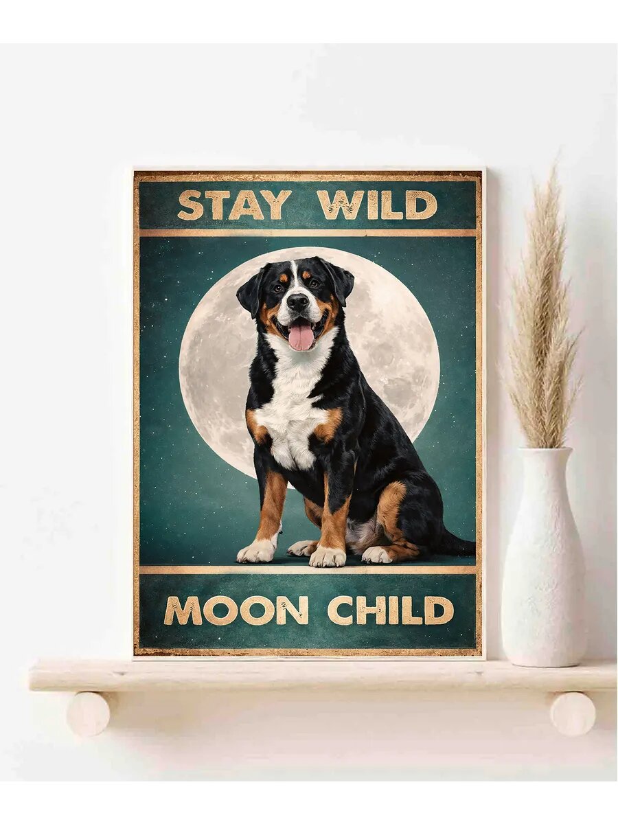 Большой швейцарский зенненхунд, Stay Wild Moon Child, Плака