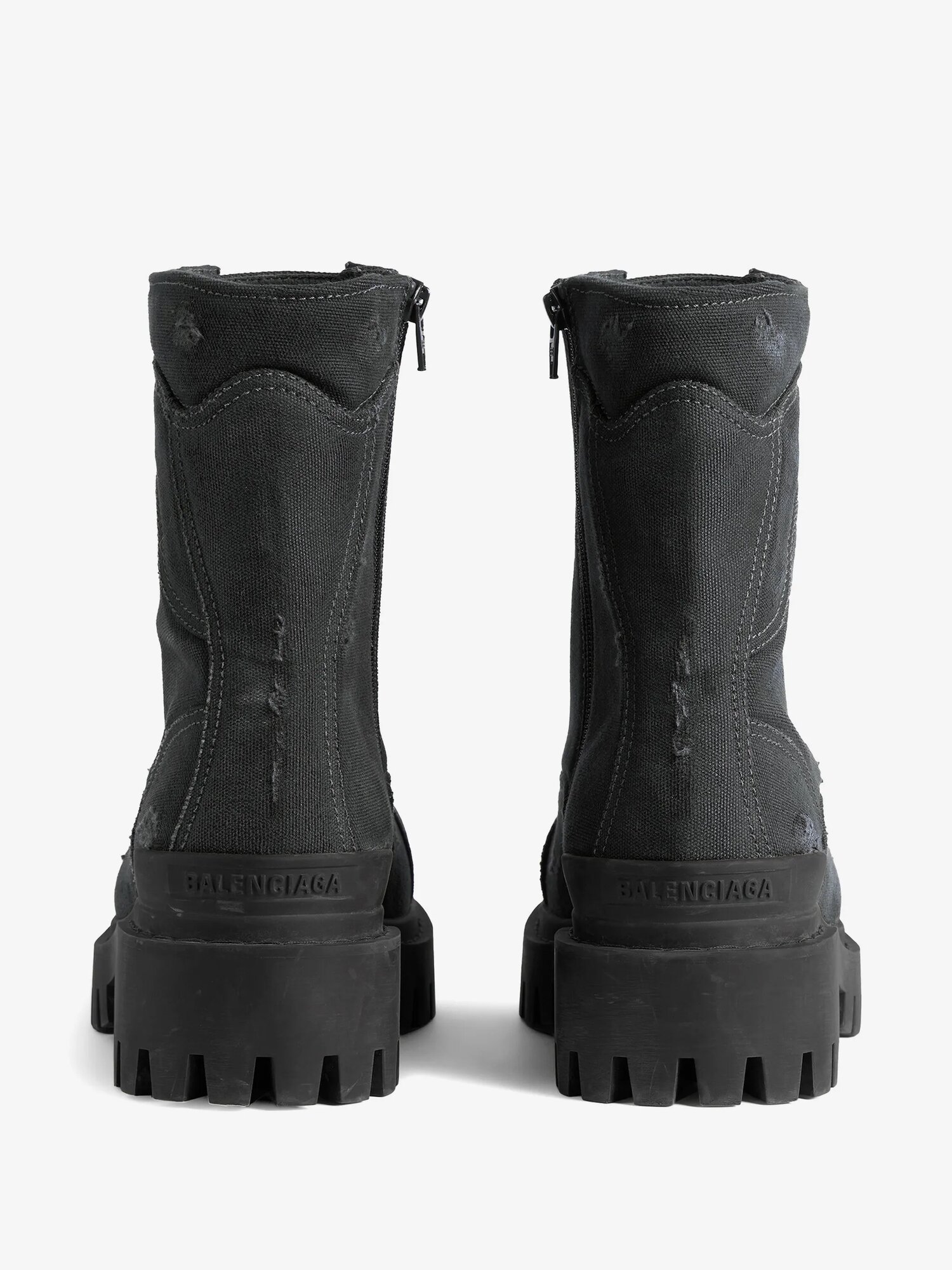 Ботинки BALENCIAGA Lace-up combat boots, размер 41, black — фото 1
