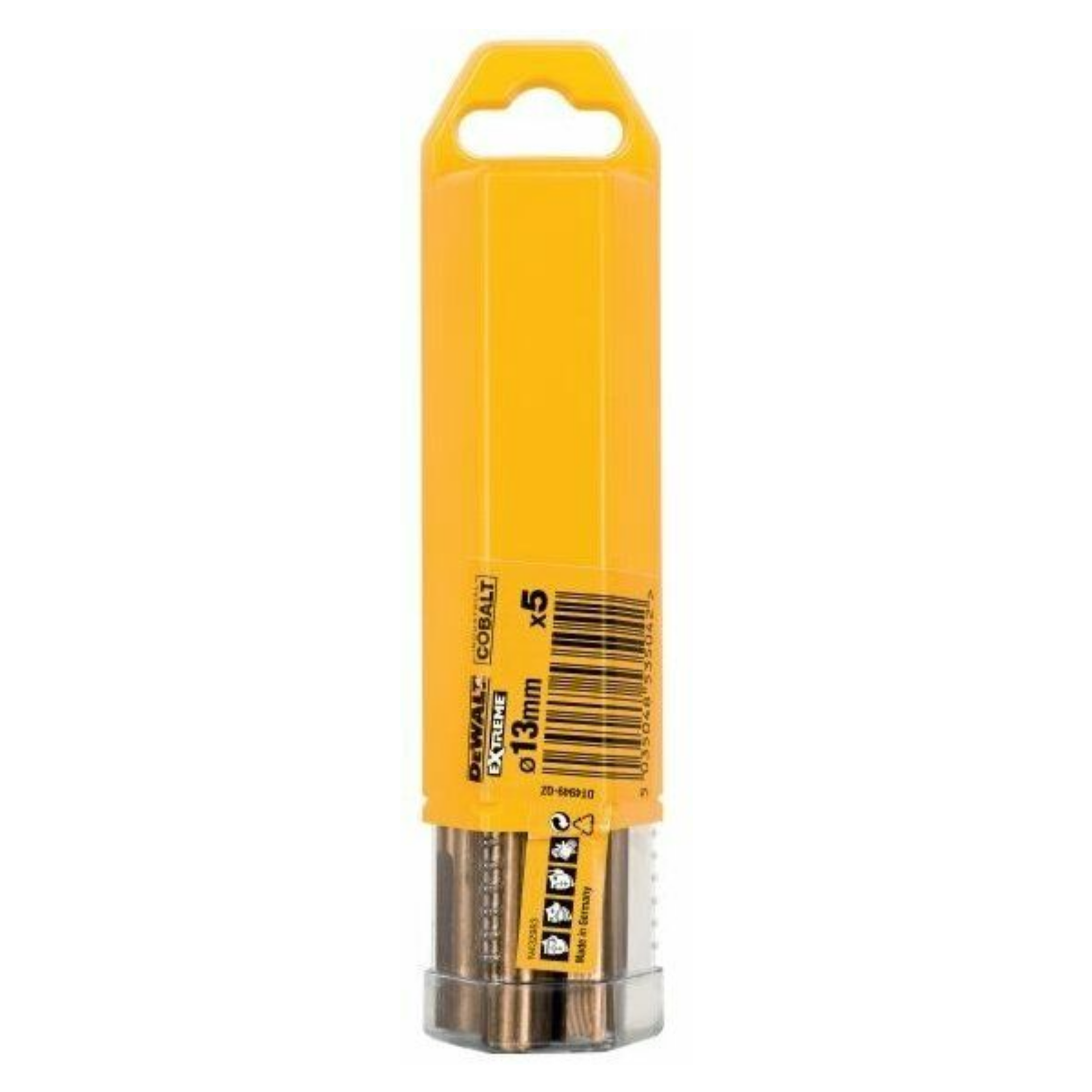 Набор свёрл DeWALT DT4949-QZ, 5 шт, спиральные, по металлу, диаметр 13 мм, общая длинна 151 мм