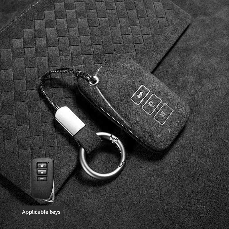 Чехол для ключа LEXUS Straight с одиночной оболочкой и пряжкой, черный цвет для моделей ES200 RX350H NX