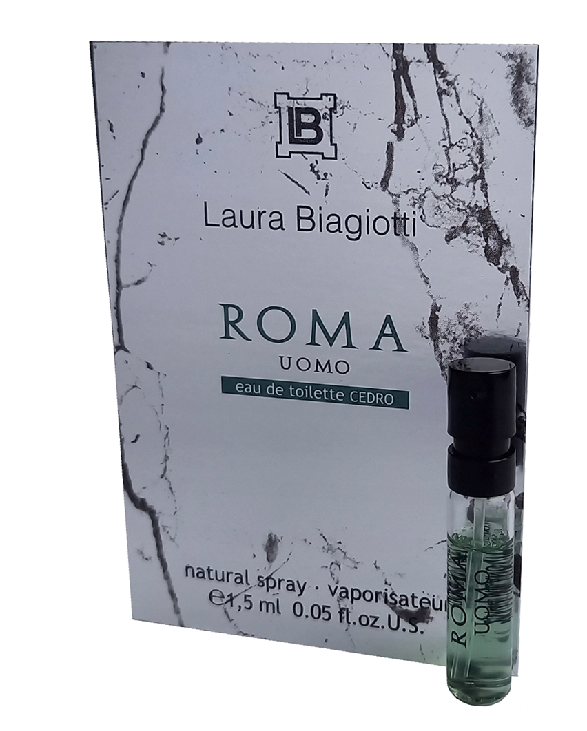 Eau de toilette Laura Biagiotti Roma Uomo Cedro мужской сэмпл 1.5 мл