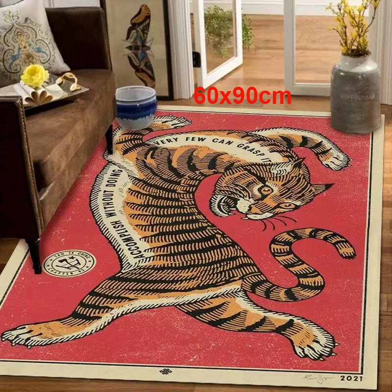 Jungle animals, ковер, оверсайз 60x90cм (горячая распродажа Тигровый узор)