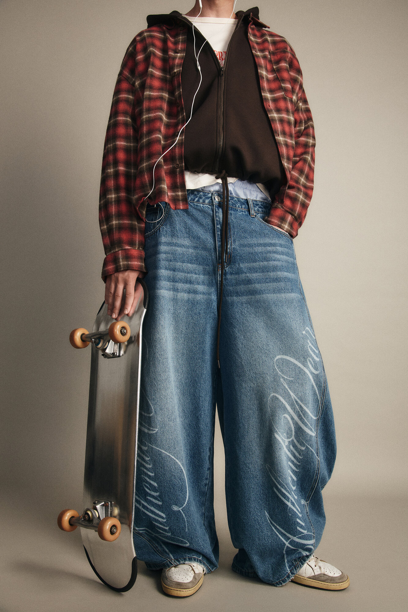 Джинсы багги casual 