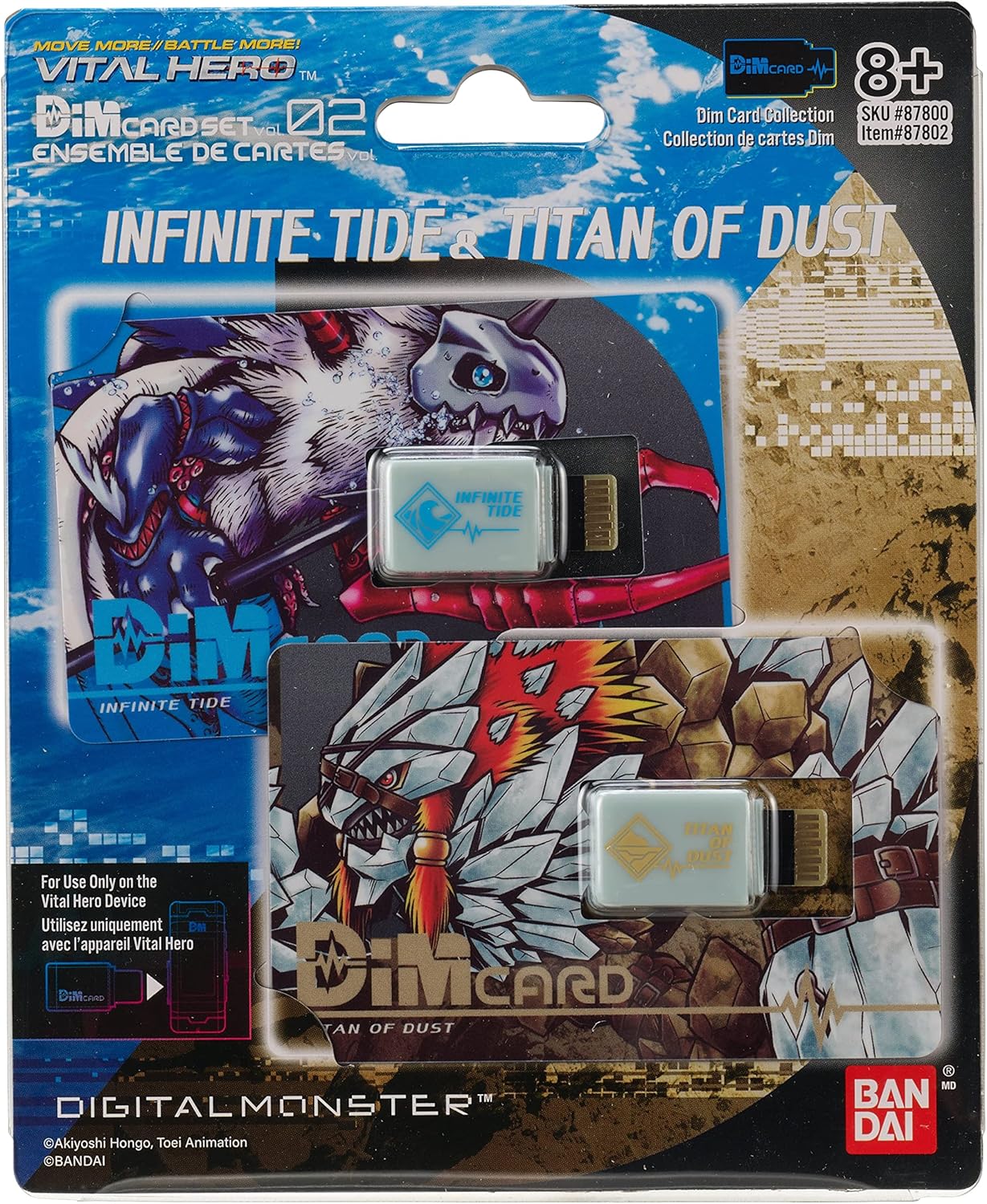 Набор карт Bandai Digimon Vital Bracelet Dim, том 3, Hermit in the Jungle и Nu Metal Empire