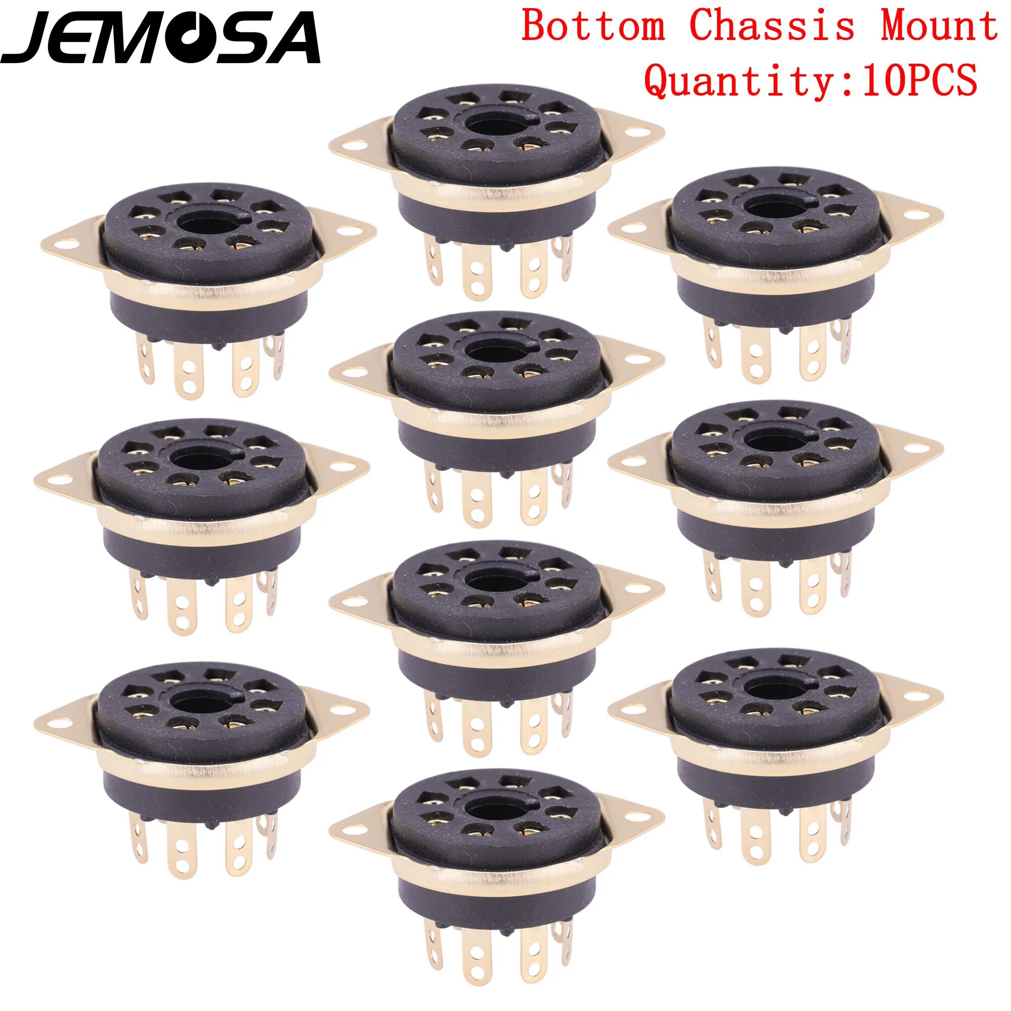 Бакелитовые ламповые цоколи GZS8-B/GZS8-E JEMOSA для радиоламп GZS8-B1-G Bottom10PC