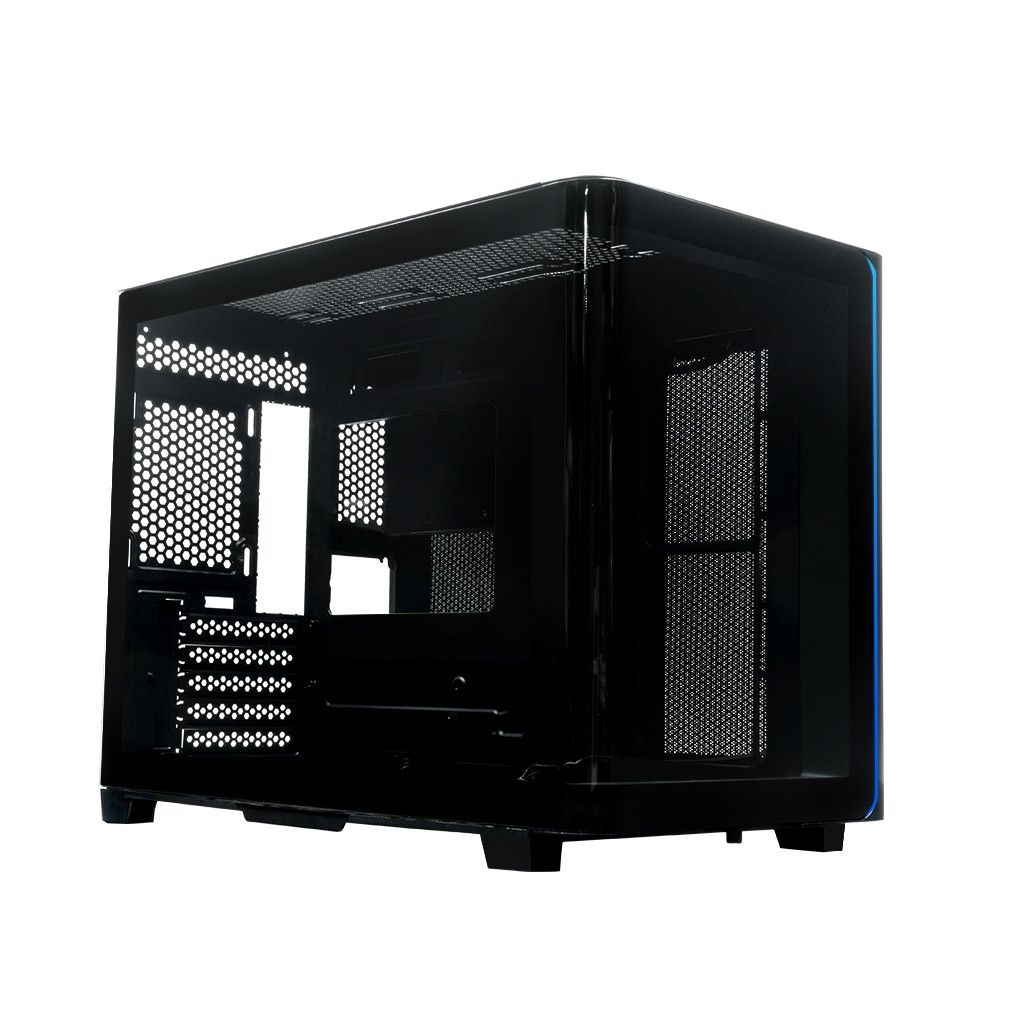 Корпус для ПК XASTRA Mini-Tower, Mini-ITX, Micro-ATX без БП, черный QR600M-0F-UC-L