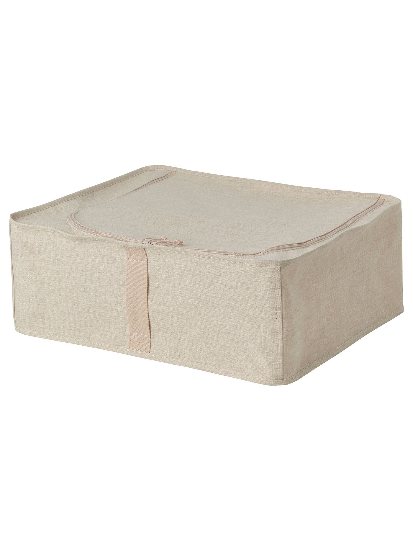 IKEA New PURRPINGLA storage case текстиль бежевый 43x53x19 см