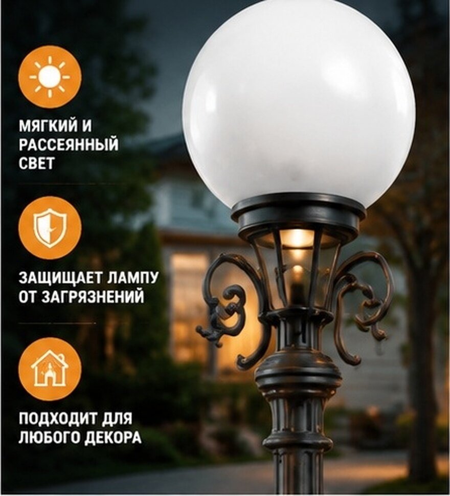 П Practic Накладка На Свет Der Фонарь Белый 20.00X20.00X9.50Cm