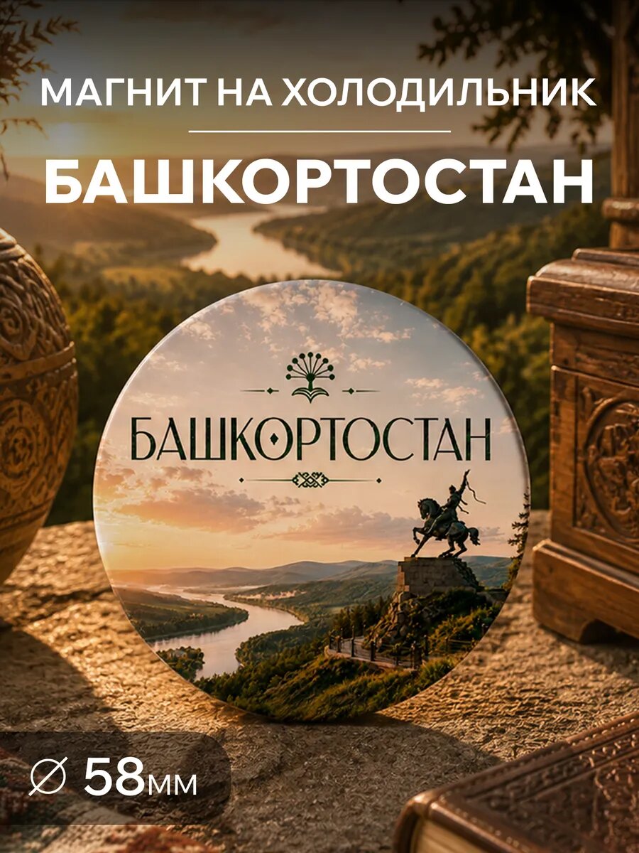 Магнит на холодильник Башкортостан