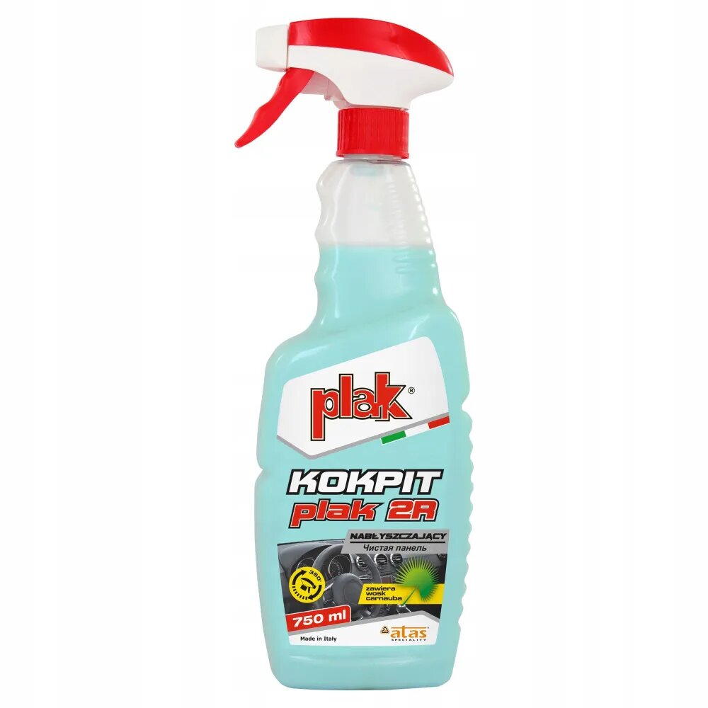 Plak 2R Полироль автомобильный для пластика Голубое молочко 750мл (5221)