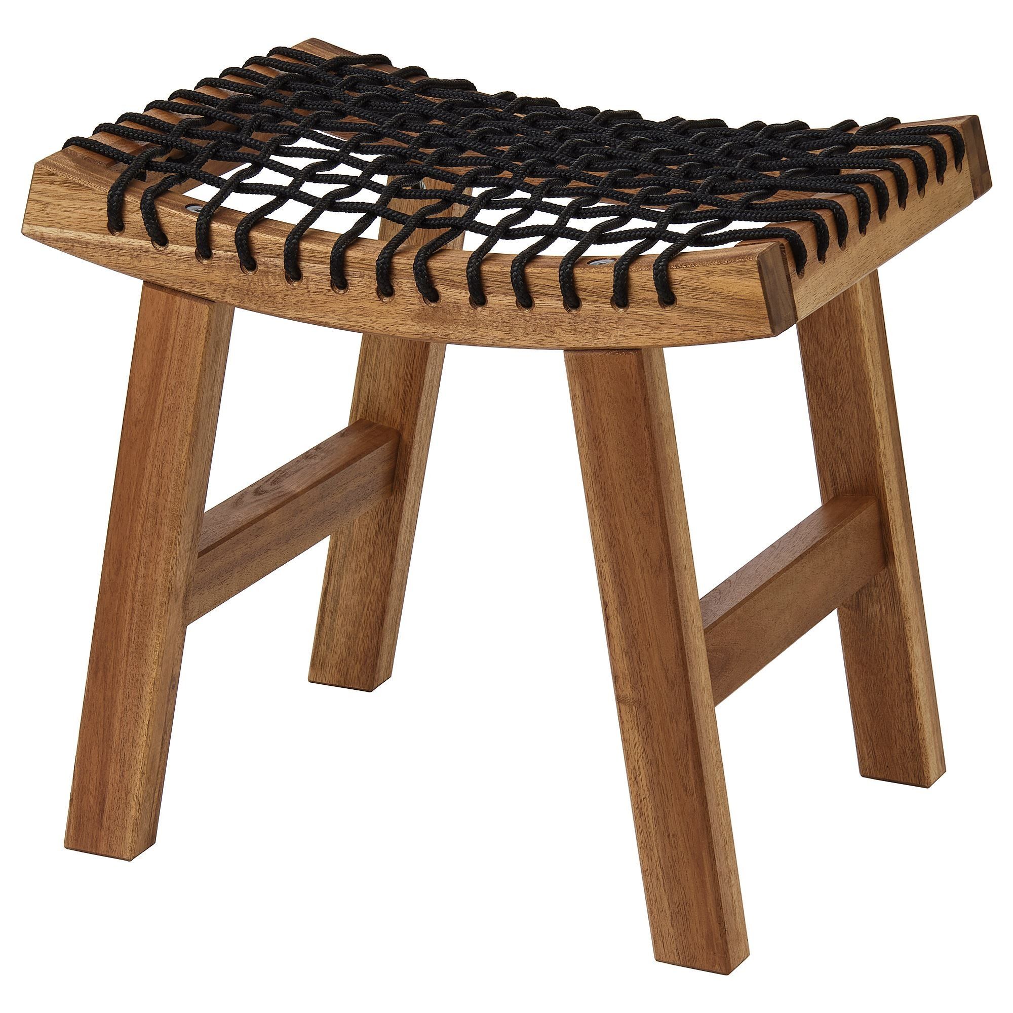 IKEA STACKHOLMEN садовый табурет светло-коричневый 48х35х43 см (20411425)-