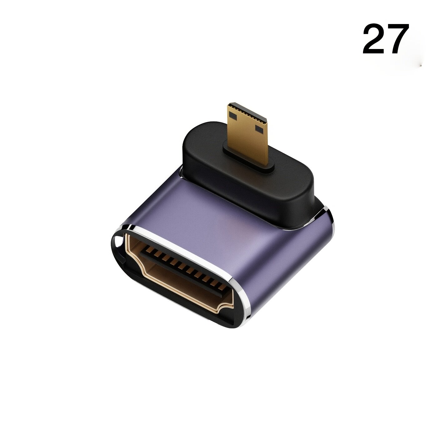 Кабель-адаптер HDTV 2.1, совместимый с HDTV 2.0 и 1.4, 8K/60 Гц, 4K/120 Гц, 48 Гбит/с, модель Micro HDTV D8K-04
