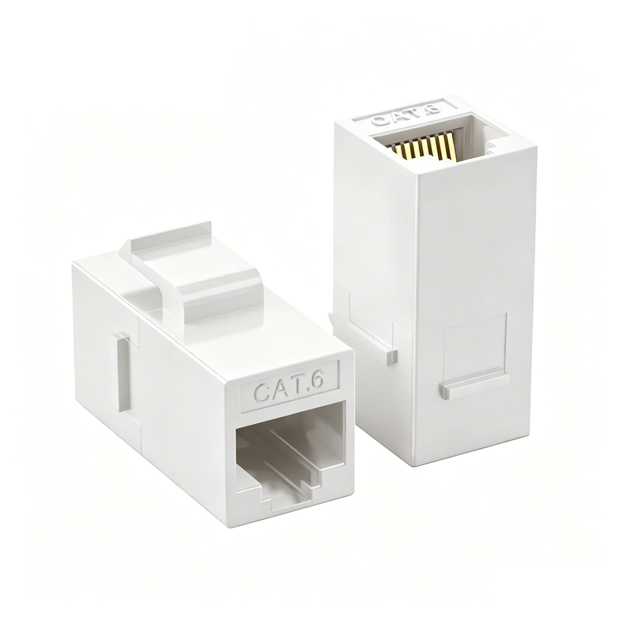 Муфта RJ45 Cat6 Keystone BAPPSUS Белый, 10Pcs, White
