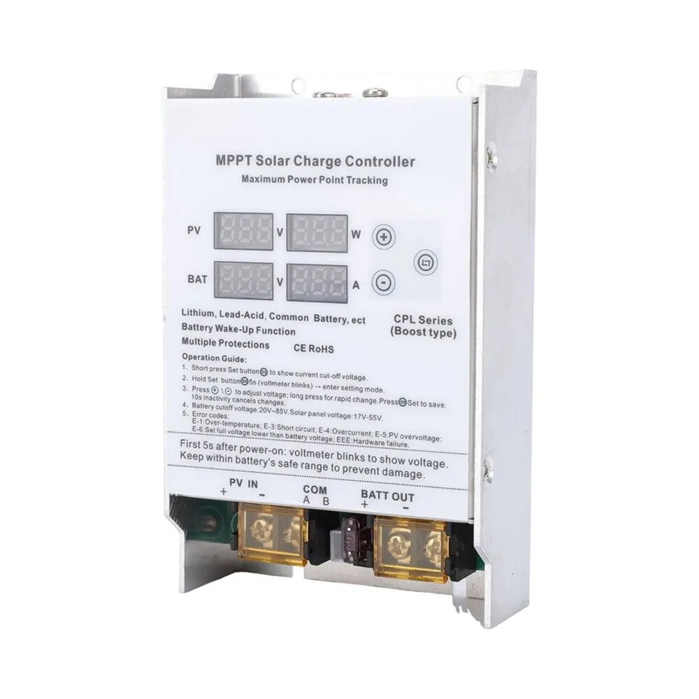 Контроллер заряда 600W MPPT повышающий, 24V/48V/72V, для различных аккумуляторов и гольф-карт.
