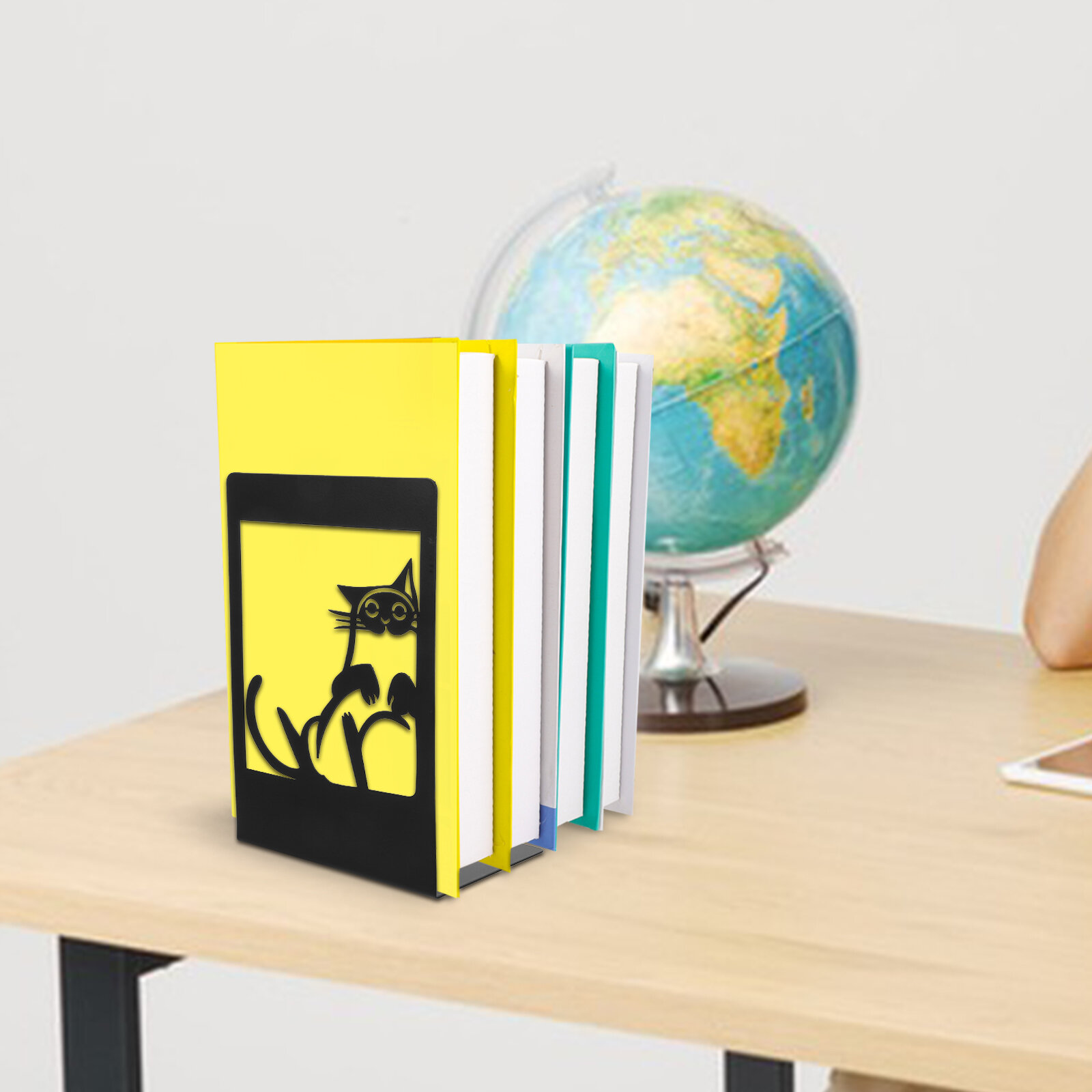 Декоративные Подставки Для Книг В Forme Кошки 2шт Размер 17.00X12.00X9.00Cm