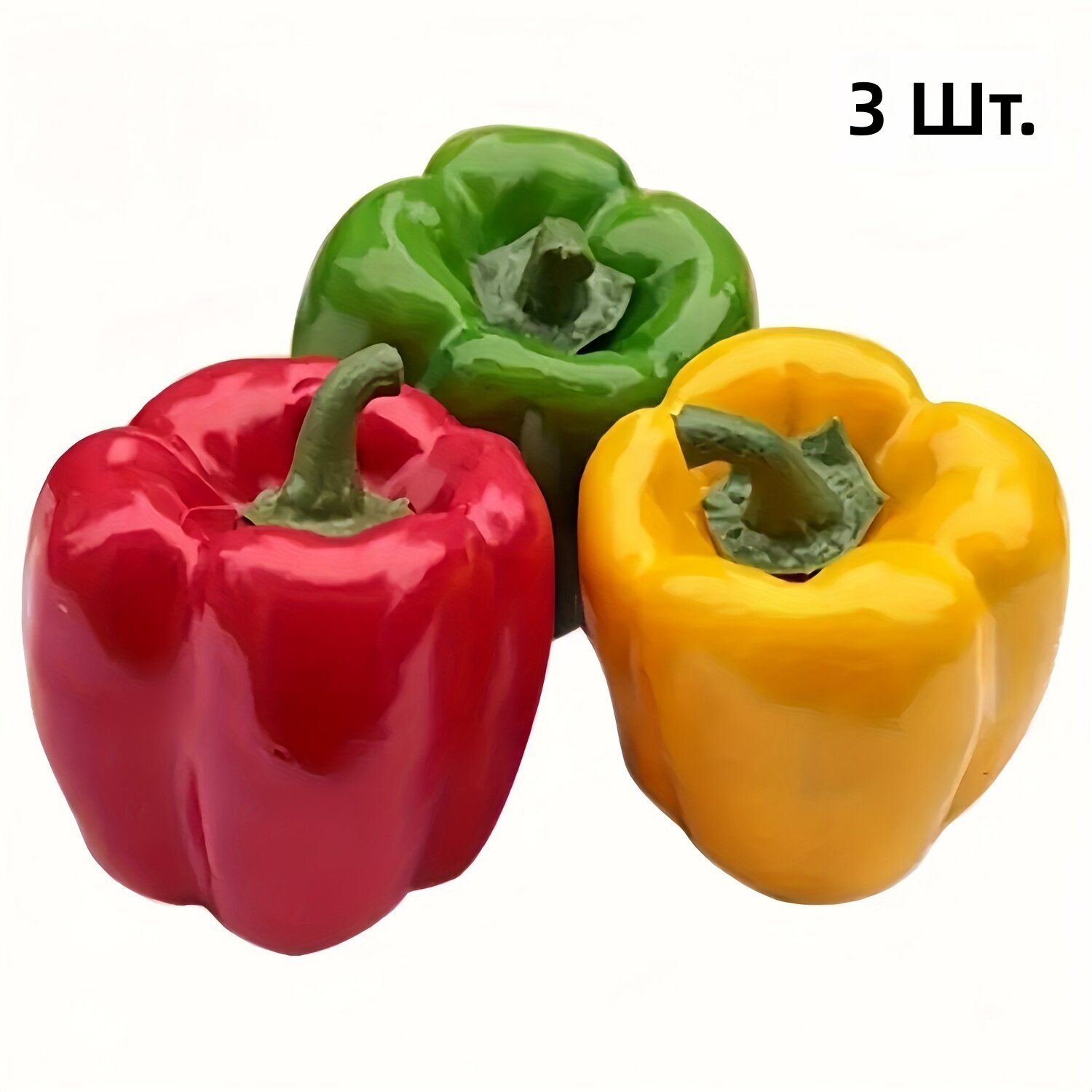 Искусственный овощной перец из поролона, реквизит, 3 шт. (разных цветов)