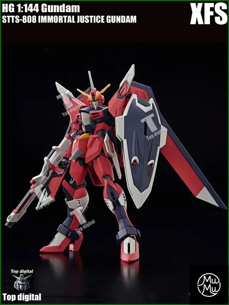 Эксклюзивный набор для сборки, модель HG 1:144 Gundam STTS808 Immortal Justice Gundam, качественная фигурка от XFS, укомплектованная бесплатными наклейками. MUXU