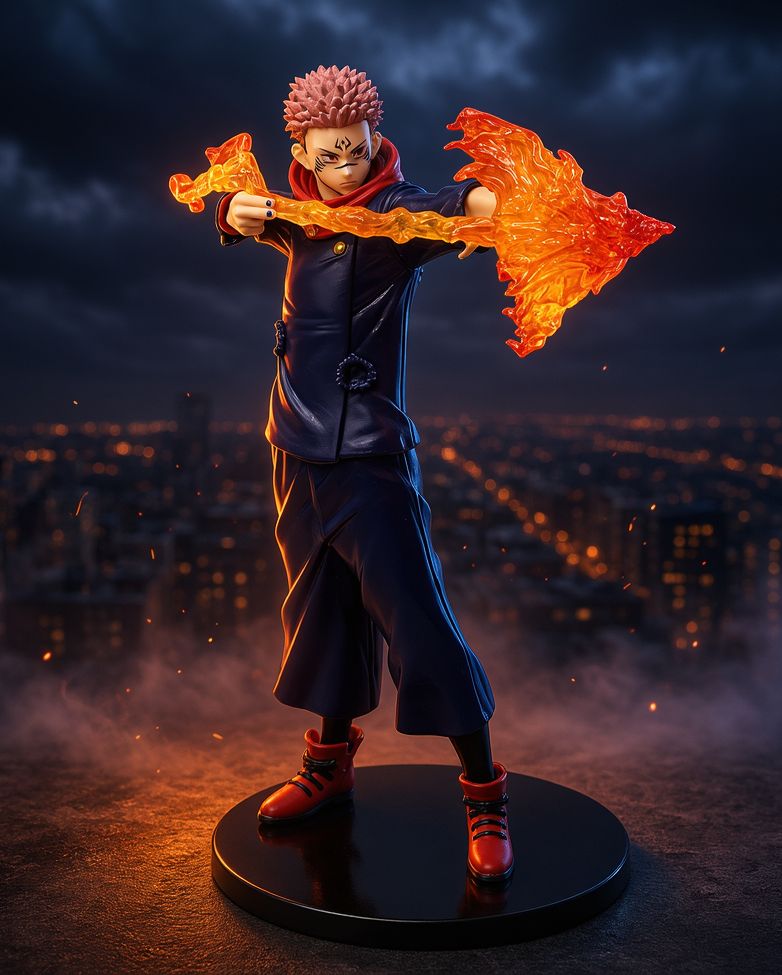 Фигурка Jujutsu Kaisen Рёмен Сукуна, 19 см, модель с огненным эффектом, подарок для коллекционеров