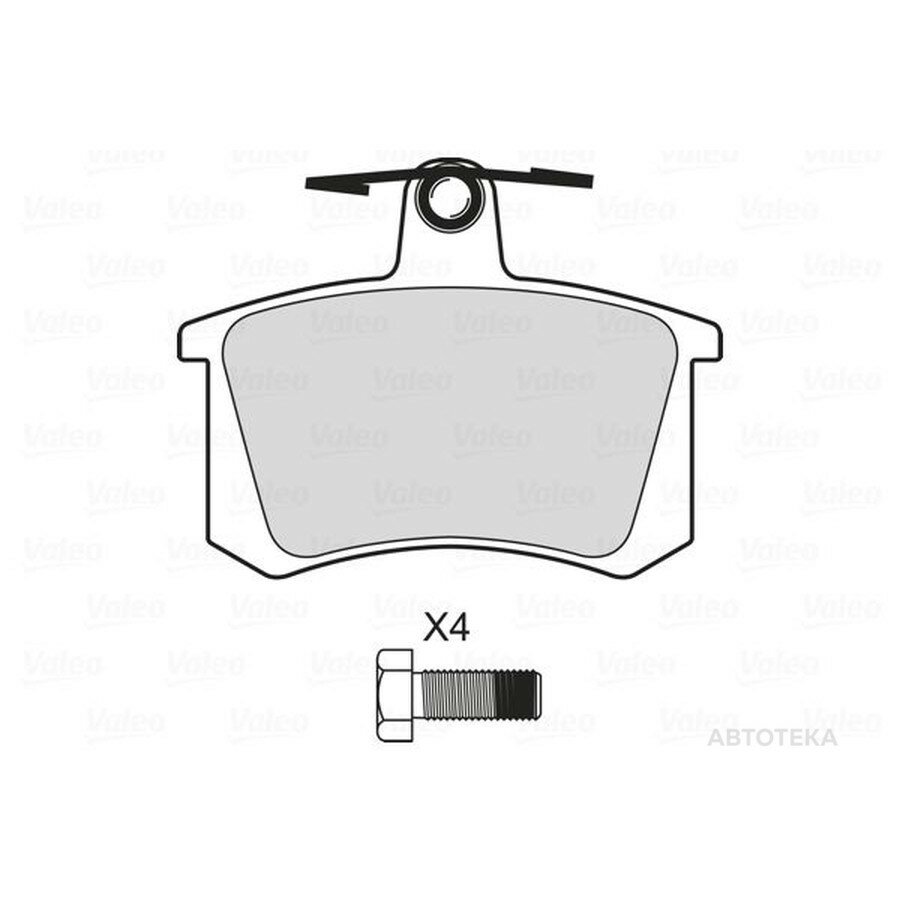 Колодки тормозные VALEO 601710