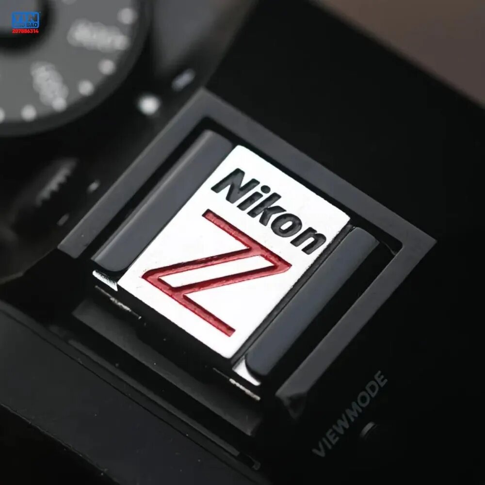 Крышка горячего башмака Nikon Z30/Zfc/Z50/Z7II/Z6II/Z9/Z8/D850/D7500 + кнопка спуска затвора, латунь и алюминий