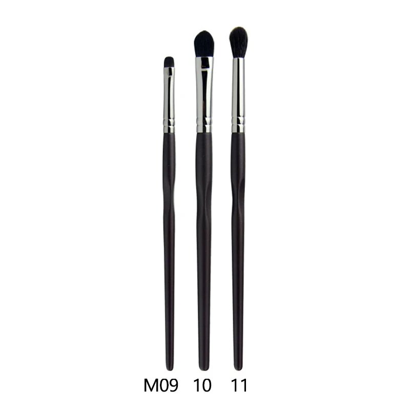Набор кистей для макияжа глаз Black Pro, 3 шт. (Handle Color: 09 10 11)