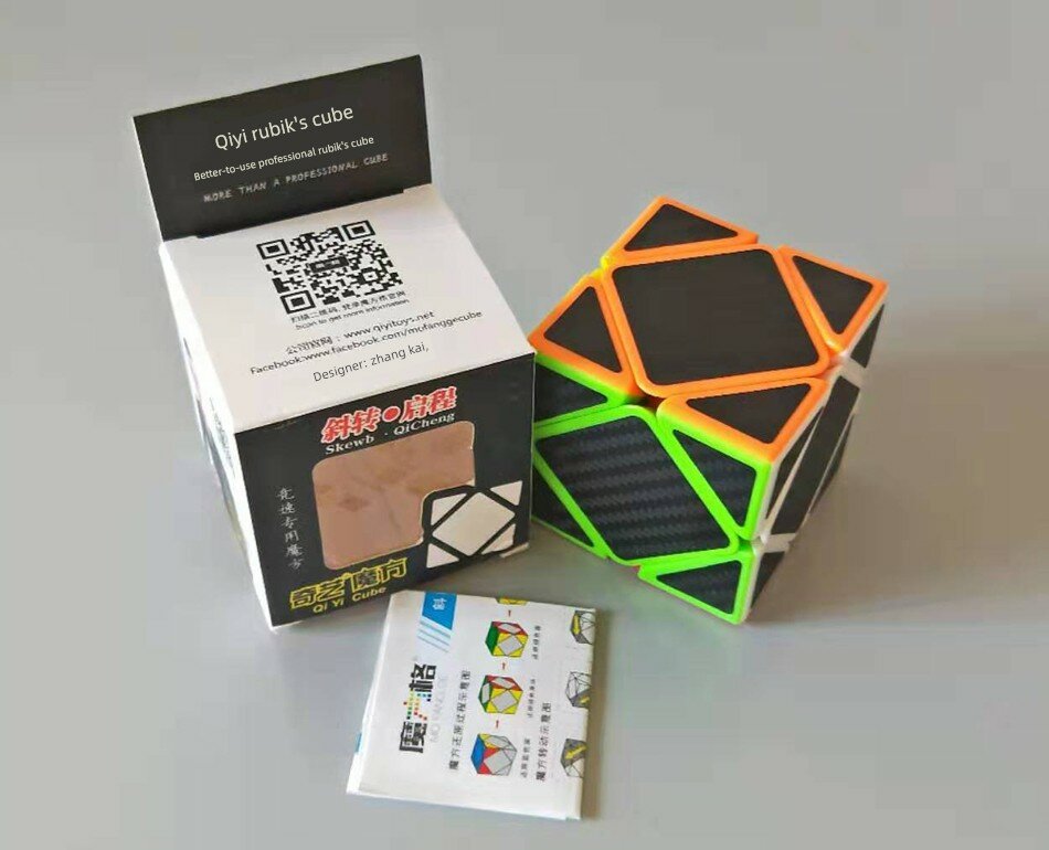 Qiyi Carbon Fiber Skewb, Лимитированная серия, плавное вращение 3x3