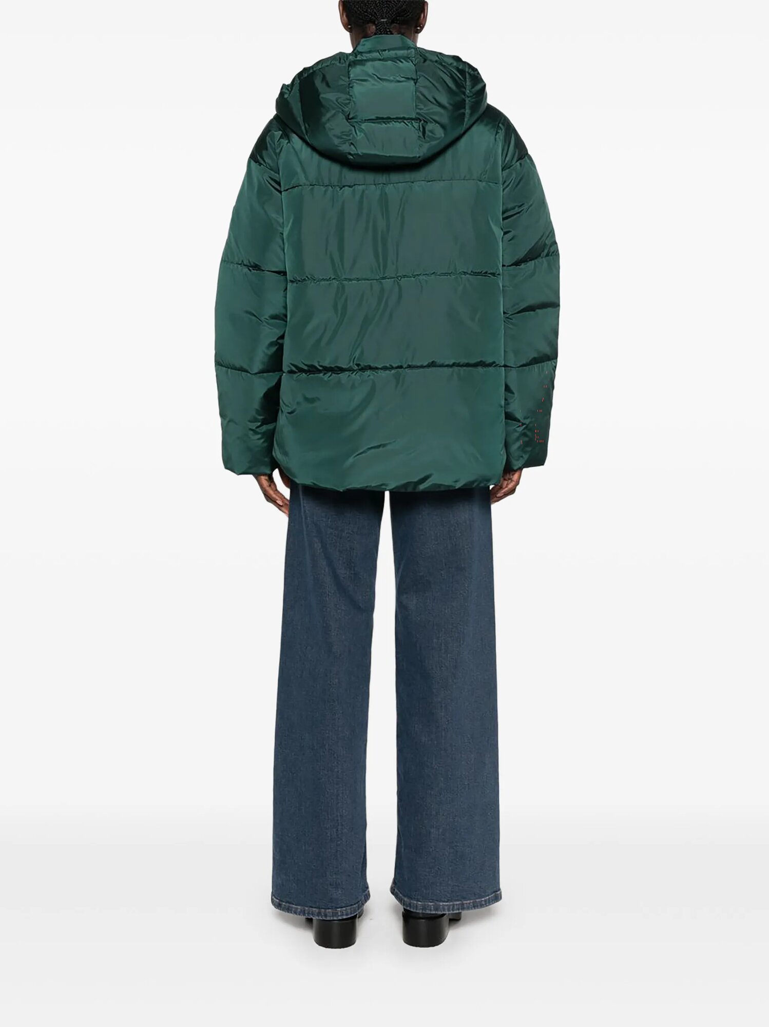 Куртка LIU JO Quilted hooded jacket, размер 34, green — фото 1