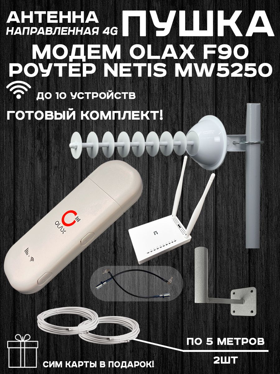 Готовый мощный комплект для интернета на дачу