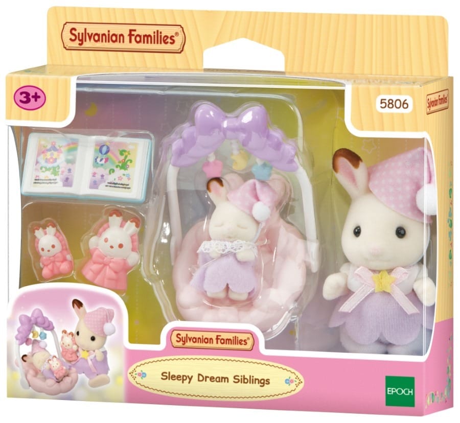 Набор фигурок Sylvanian Families Спящие братья и сёстры 5806, фиолетовый