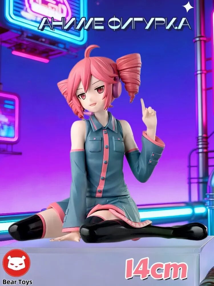 Аниме-фигурка Premium Chokonose Касане Тето от Sega 14 см / Kasane Teto Premium Chokonose Series Figure by Sega