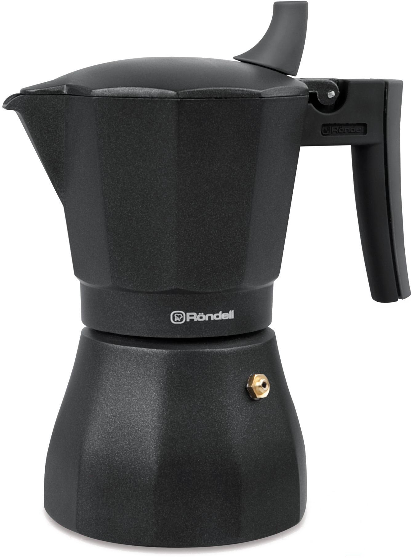 Кофеварка гейзерн. Rondell Kafferro RDS-499 0.3л алюминий темно-серый