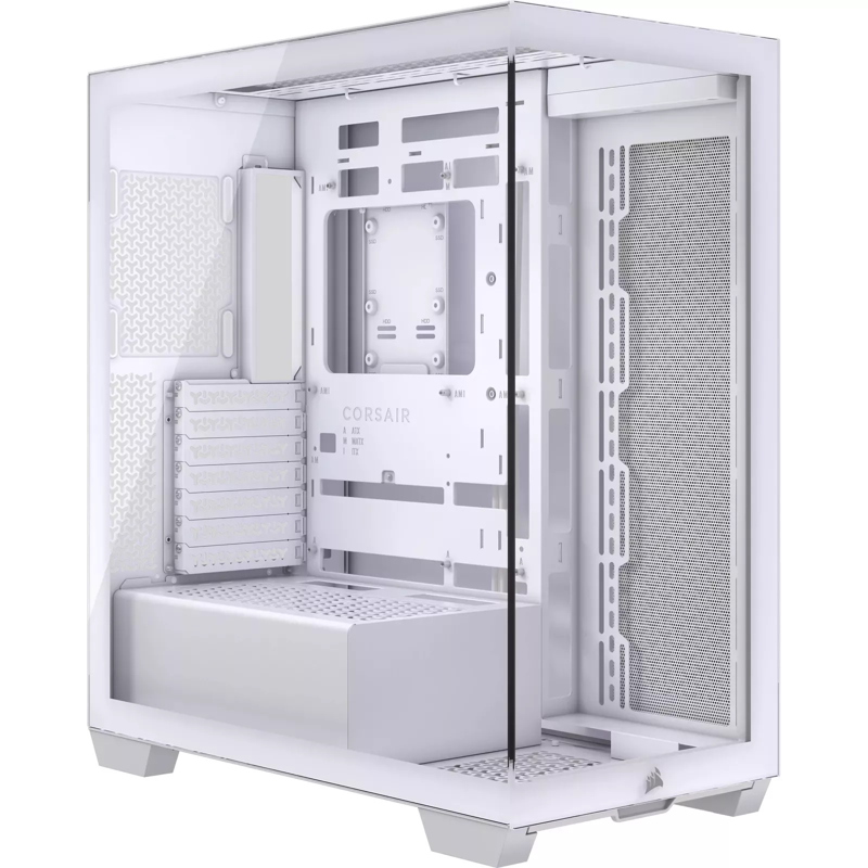 Корпус без блока Case Corsair 3500X, Midi-Tower, TG, no fan, 2xUSB-A 3.2, 1xUSB 3.2 Type-C, E-ATX, ATX, mATX, mITX White CC-9011277-WW