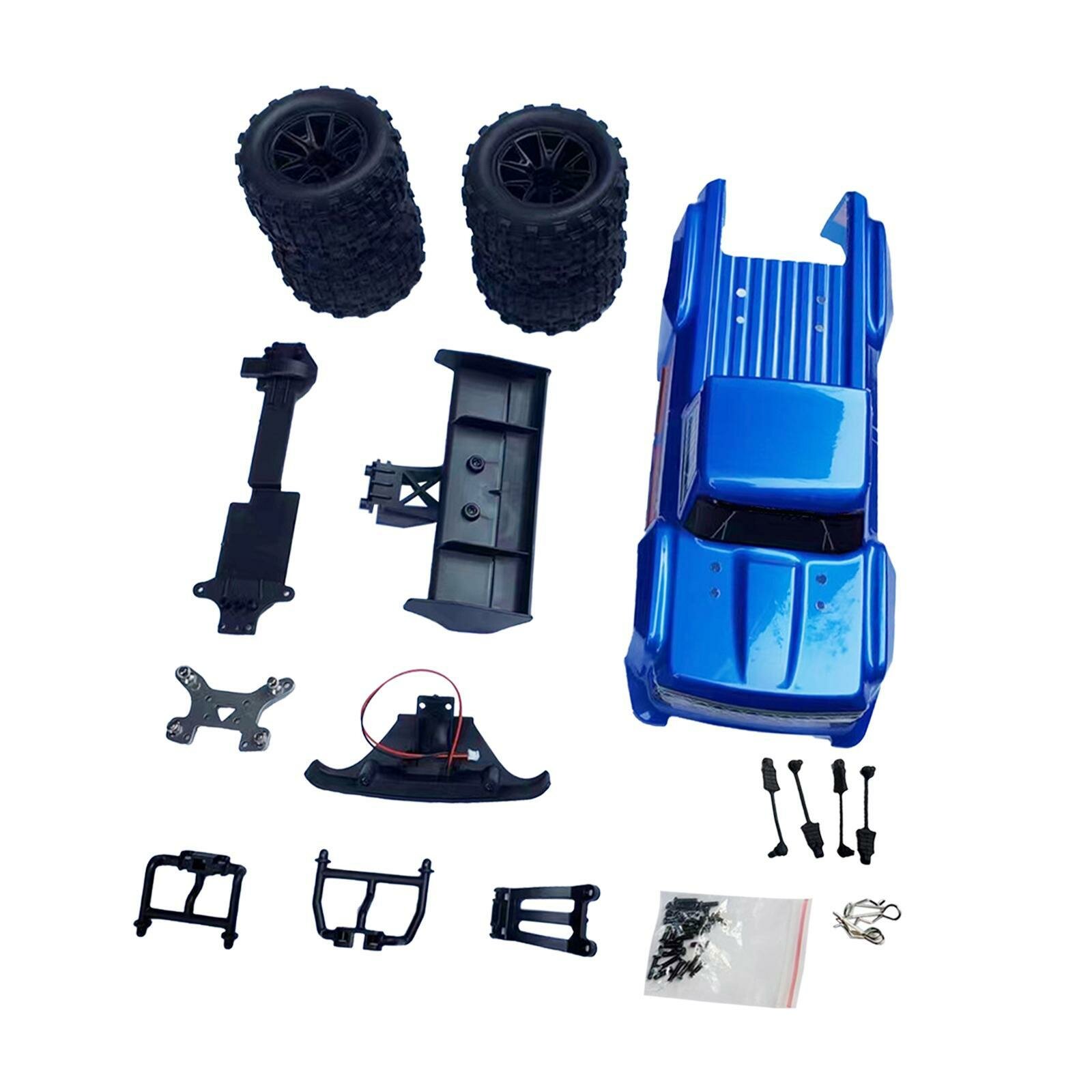 Кузов радиоуправляемого грузовика Wltoys 144001 1:14, крепление заднего амортизатора для самостоятельной сборки.