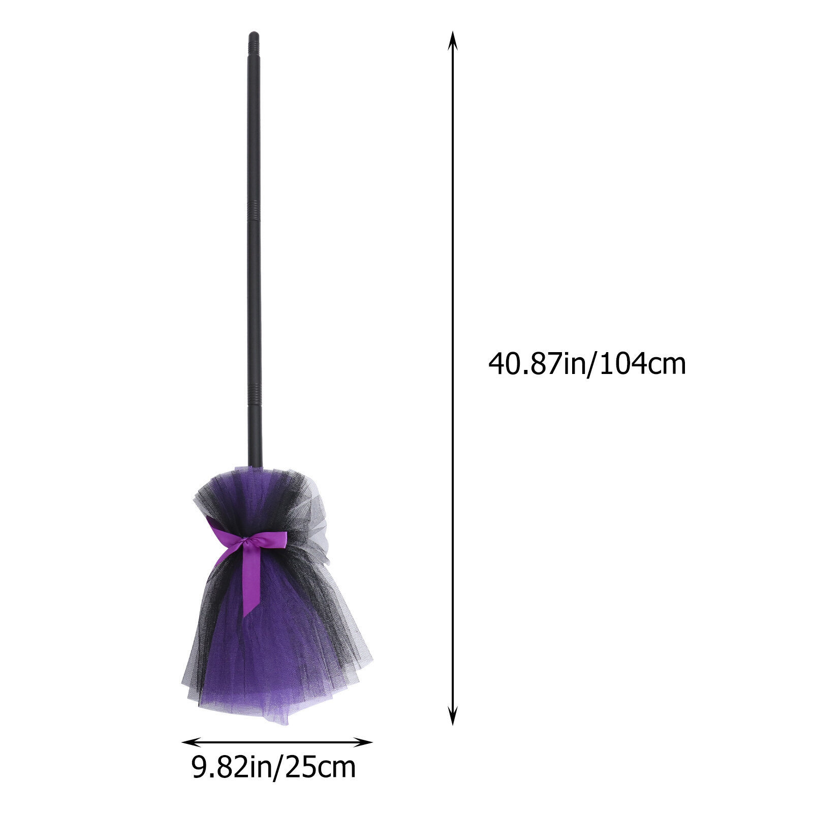 1 Штук Halloween Besom Prop Венок Для Уборки Декоративная Подставка Для Партии 104x25 См