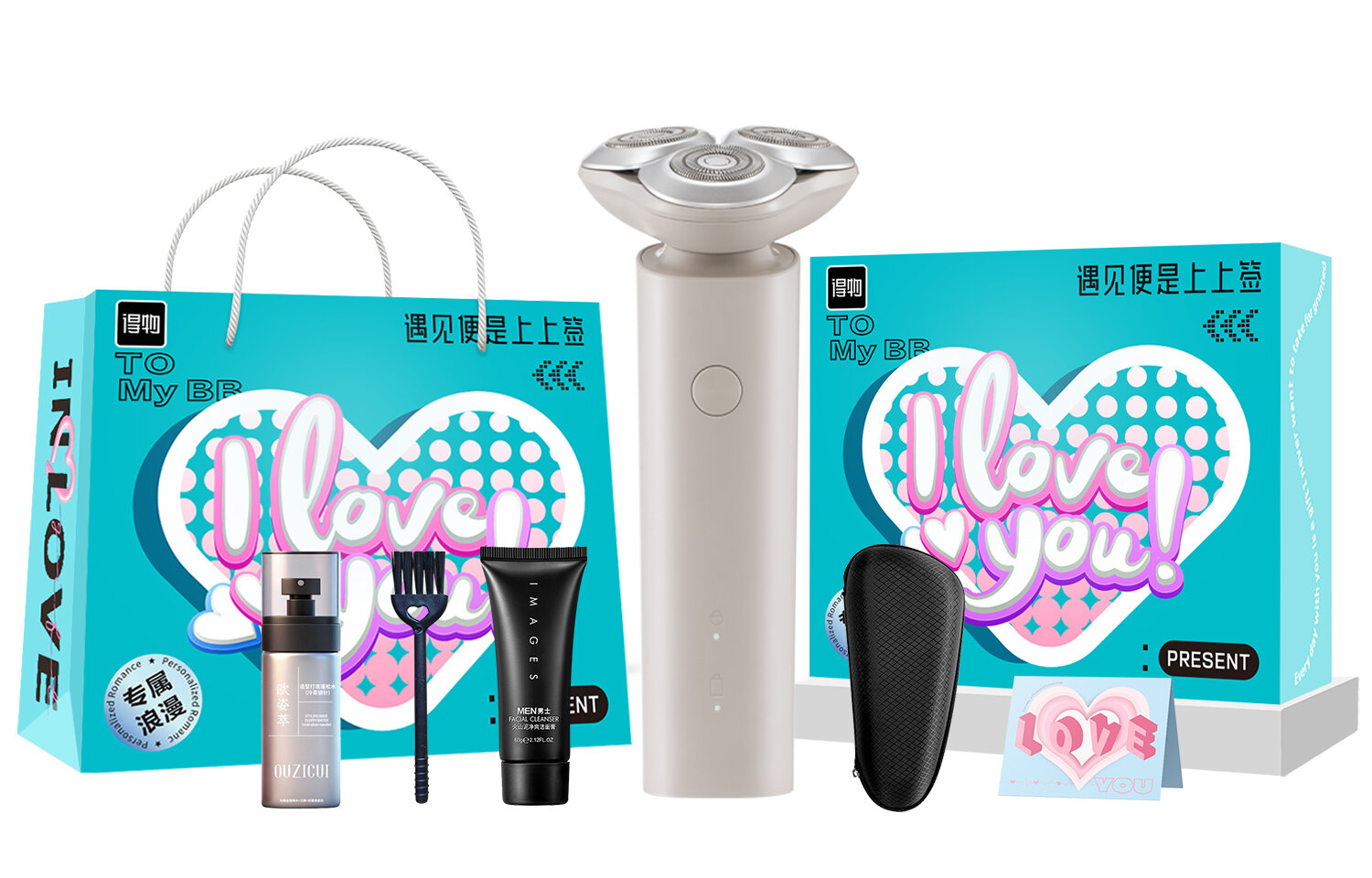 Электробритва мужская Xiaomi S101 Rotary Razor Stainless Steel Triple Blade Full Body Washable Electric Razor