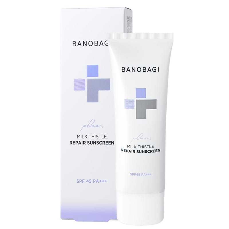 Средство солнцезащитное Banobagi Milk Thistle Repair Sunscreen Plus SPF 45 PA+++ Крем успокаивающий с фильтром 50 мл