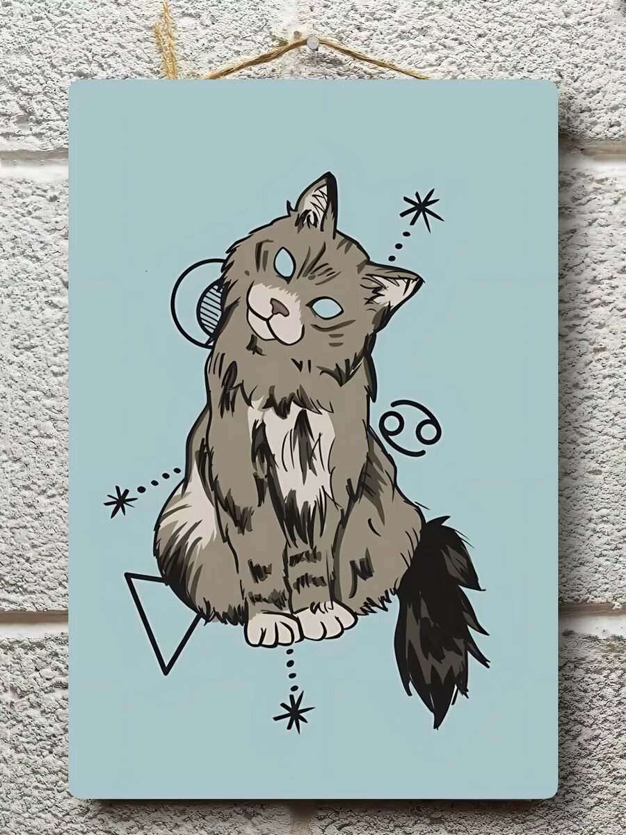 Кот рак постер