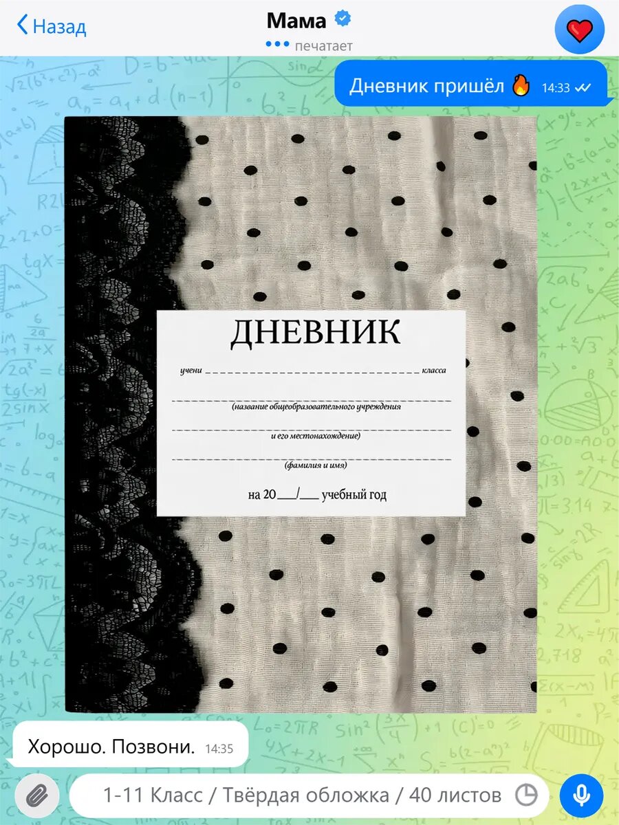 Школьный дневник с принтом y2k pinterest