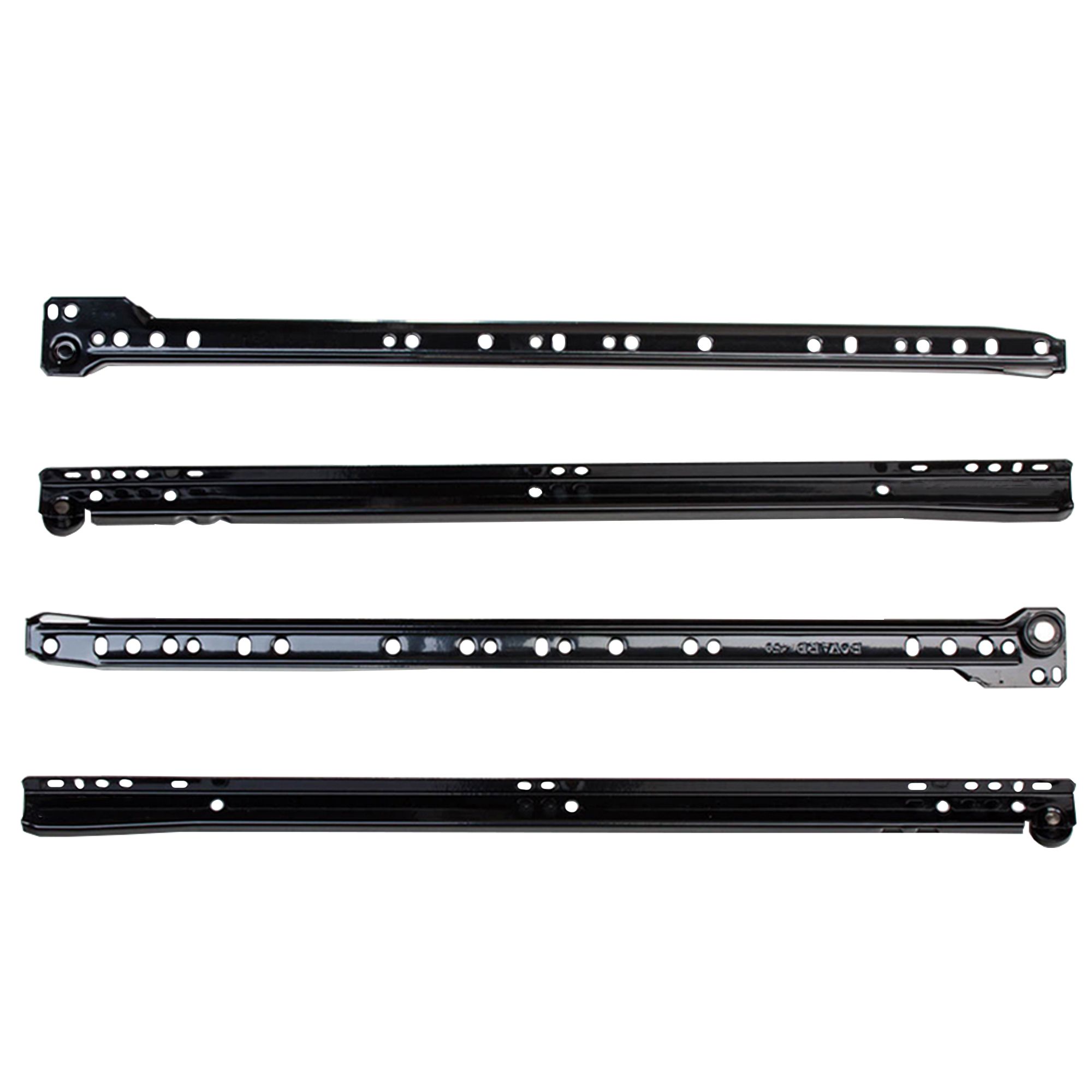 Направляющие роликовые 500х1,1 мм, чёрный 1 комплект