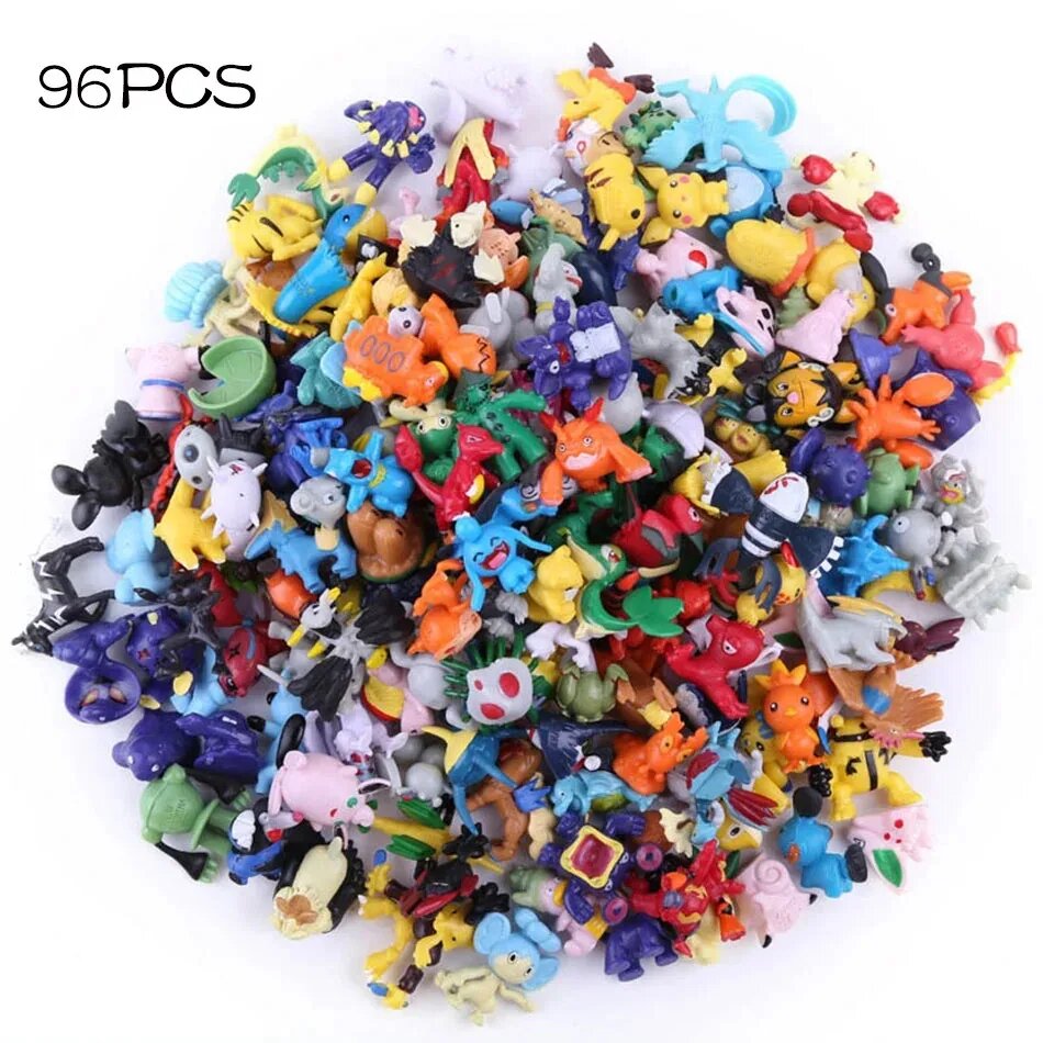 Фигурки Покемонов Bandai 144 шт Random 96pcs